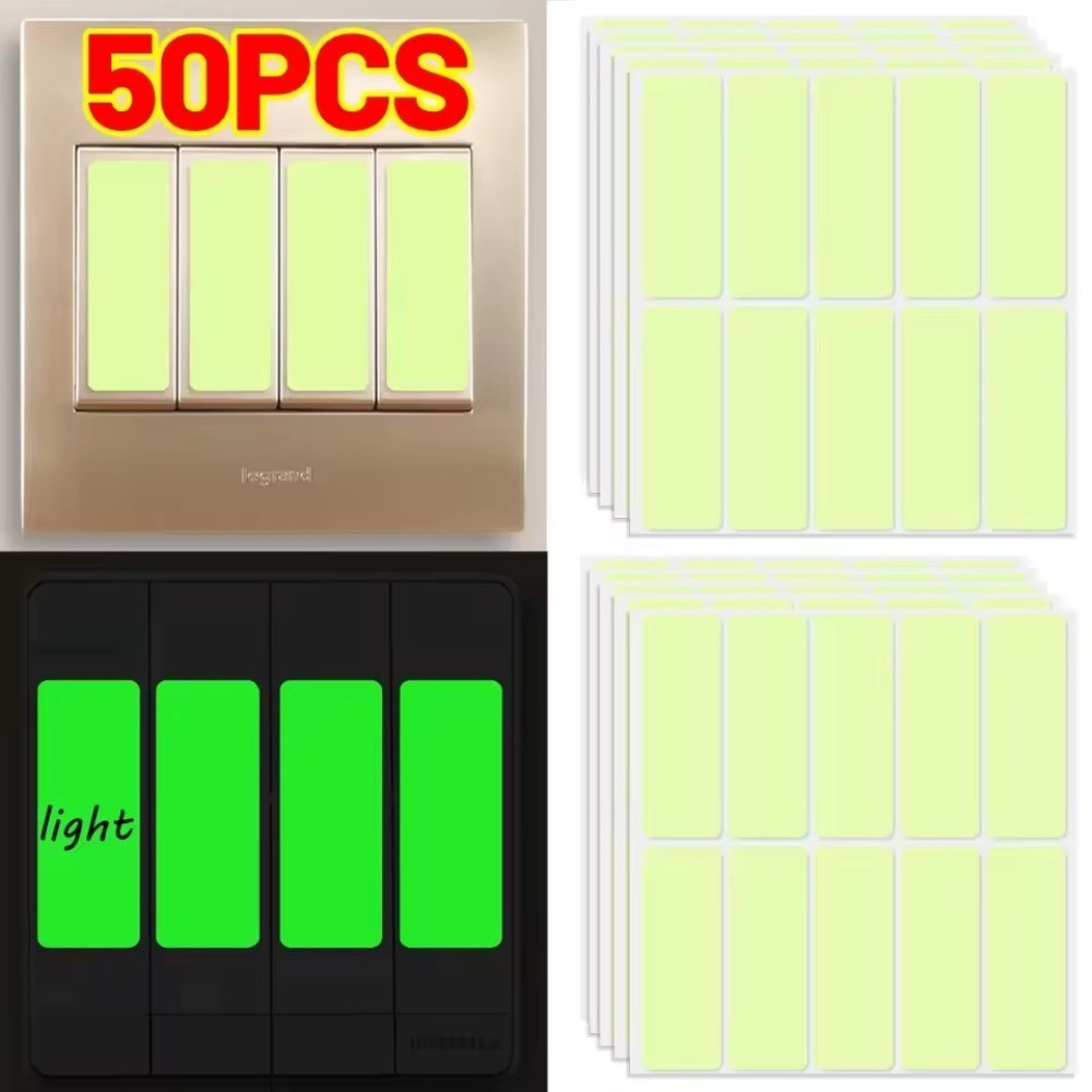Writable Blank Luminous Sign Stickers Self-adhesive Night Glowing ...