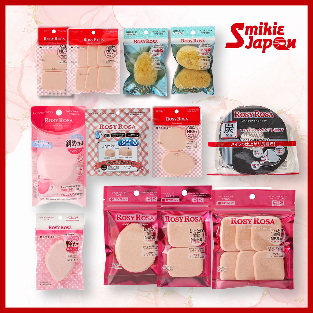 Rosy Rosa Makeup Sponge Collection / Various Shapes and Sizes for ...