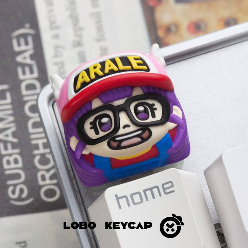 Alalei~dr. IQ Cute Cute Unique Resin Art Keycap Mechanical Keyboard ...