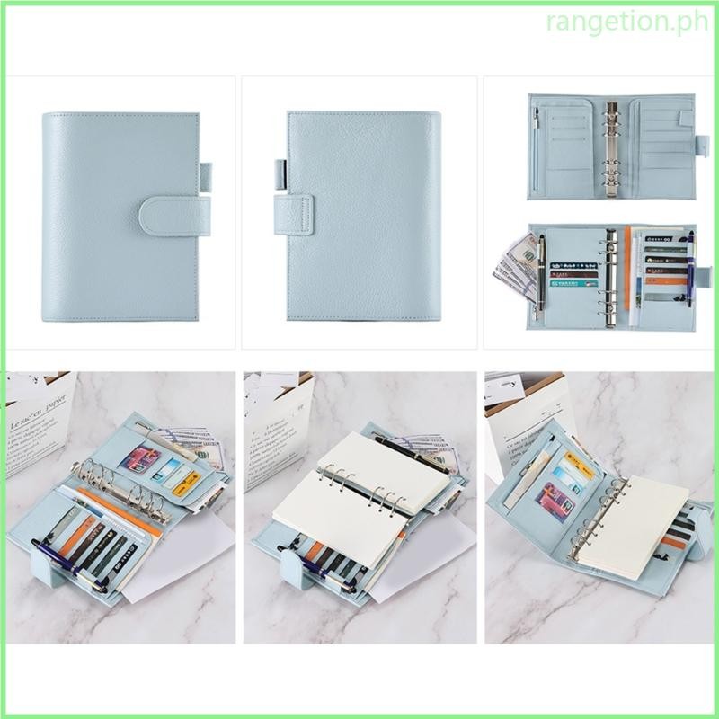 RAN Leather Binder Journal Refillable Binder Notebook With Unlined ...
