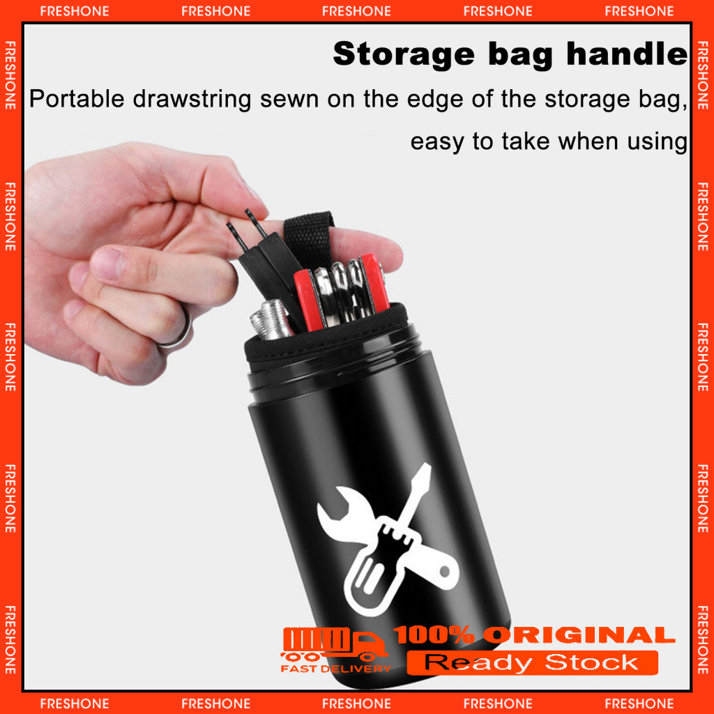 FreShone- Deform-resistant Tool Jar Lightweight Tool Jar Portable Waterproof Bicycle Tool Box ...
