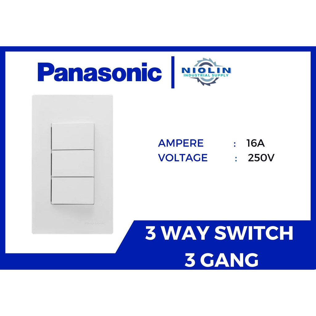 PANASONIC 3 Way Switch 3 Gang WN Series | Shopee Philippines