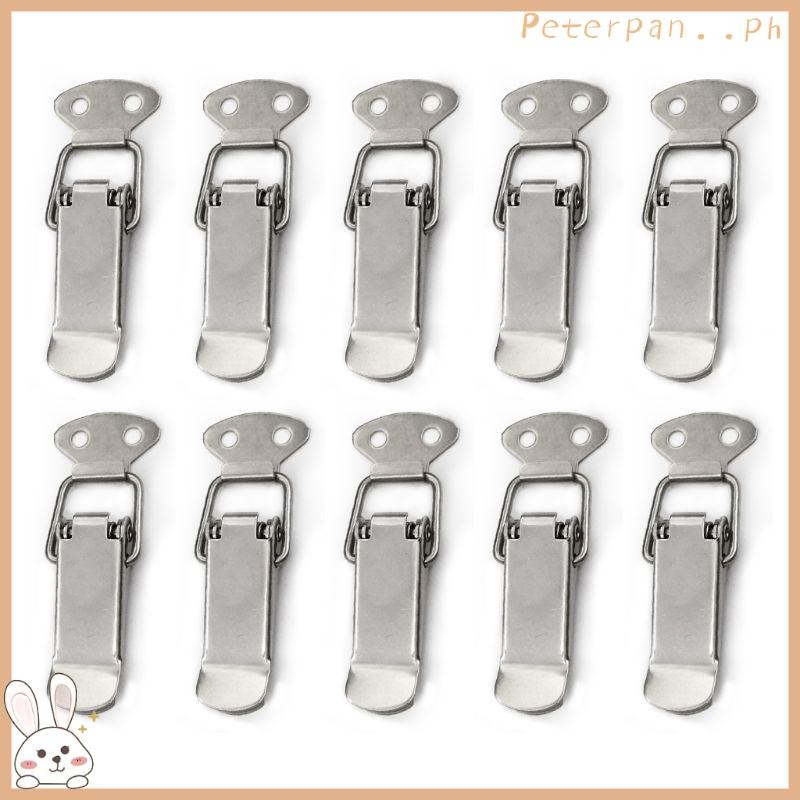 PP 10 Pieces Spring Loaded Toggle Catch Lock Suitcase Chest Trunk for ...