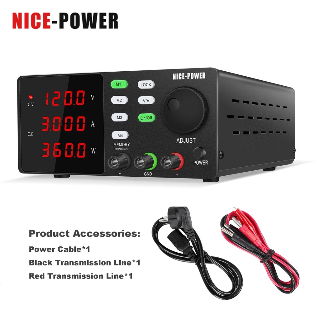 NICE-POWER Lab Adjustable Power Supplies 30V 10A DC Programmable ...