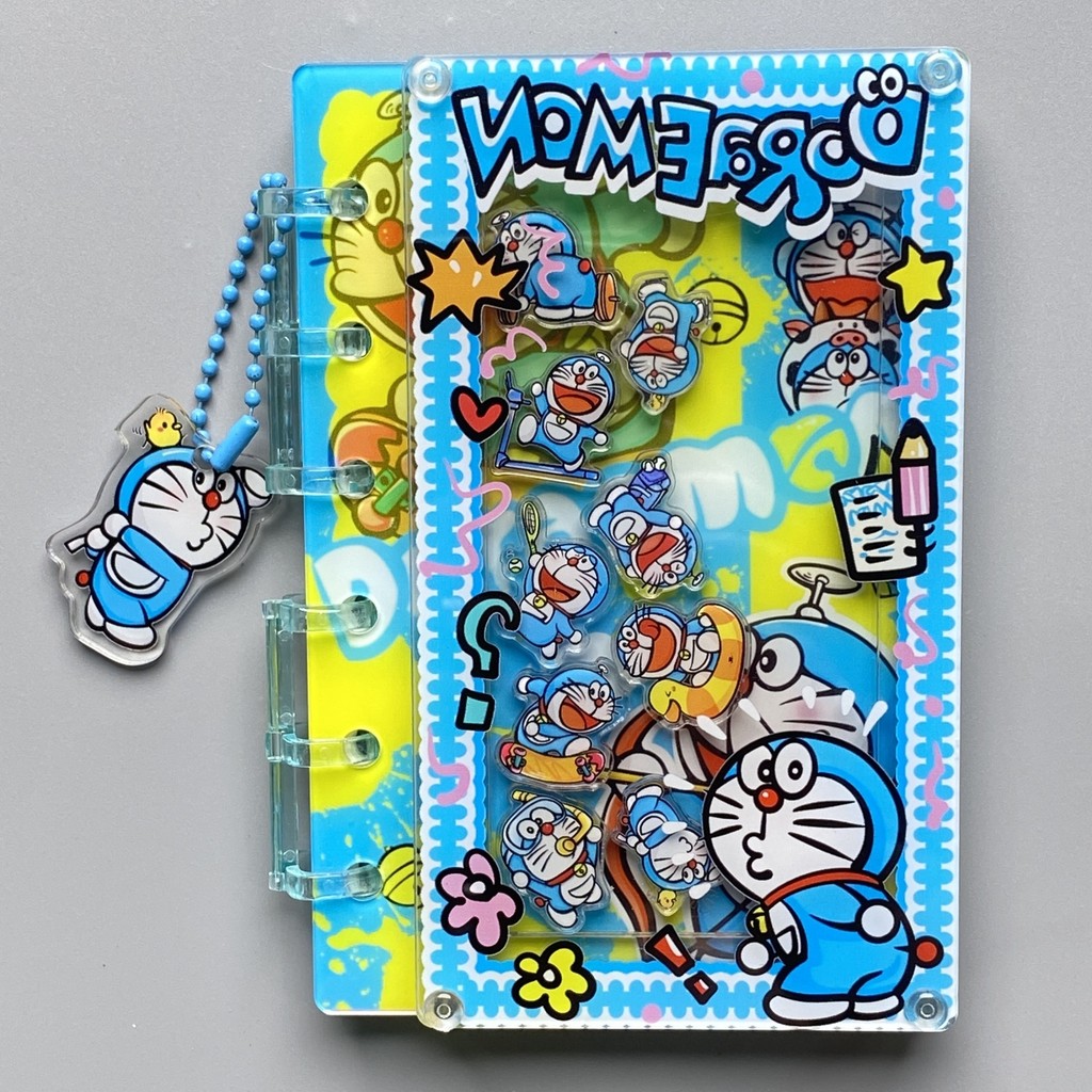 [Shaking Book] Doraemon Acrylic Loose-leaf Notebook TikTok Red Book ...