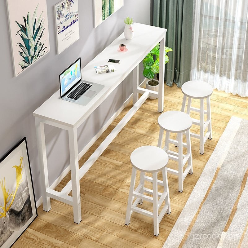 Combination High Leg Bar Stool Simple Wall Bar Counter Commercial ...