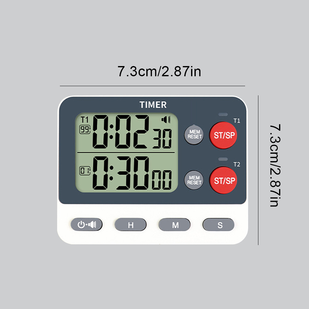 3 Channel Timer Multifunctional Cooking Timer Portable for Gym Office ...