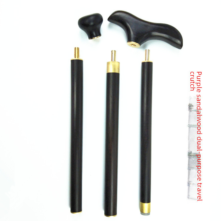 Three-section crutch of Rosewood Golden Tan Three-Section Crutch ...