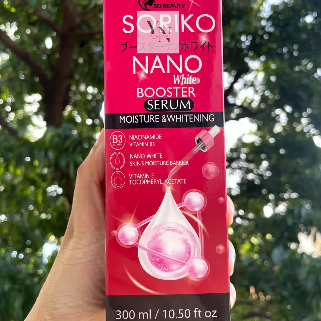Soriko Nano White Booster Serum B3 E 300ML Form Thailand | Shopee ...