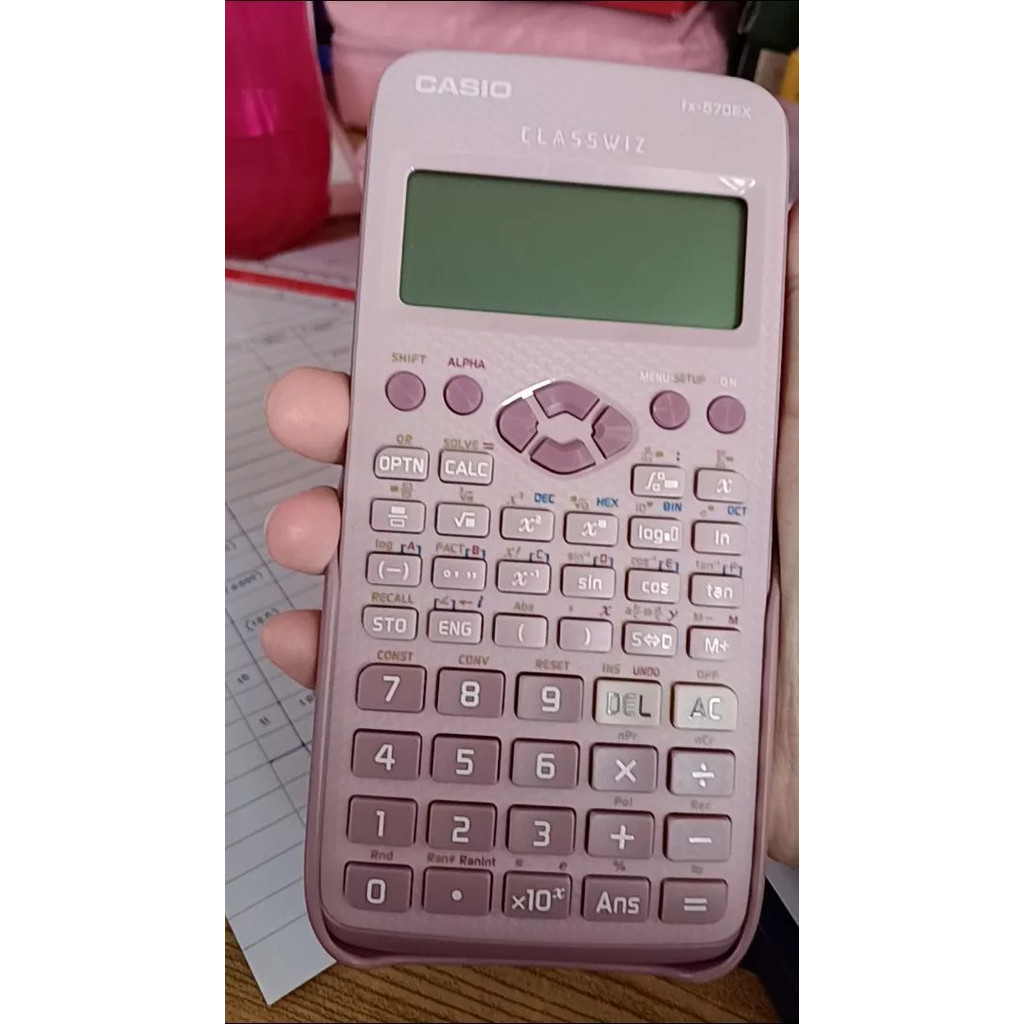 Casio FX-570EX Pink Scientific Calculator High Performance Function ...