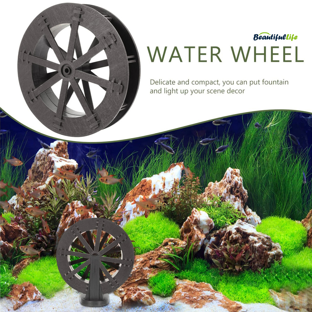 Beautifullife Water Wheel DIY Waterfall Fountain Accessories Fountain ...