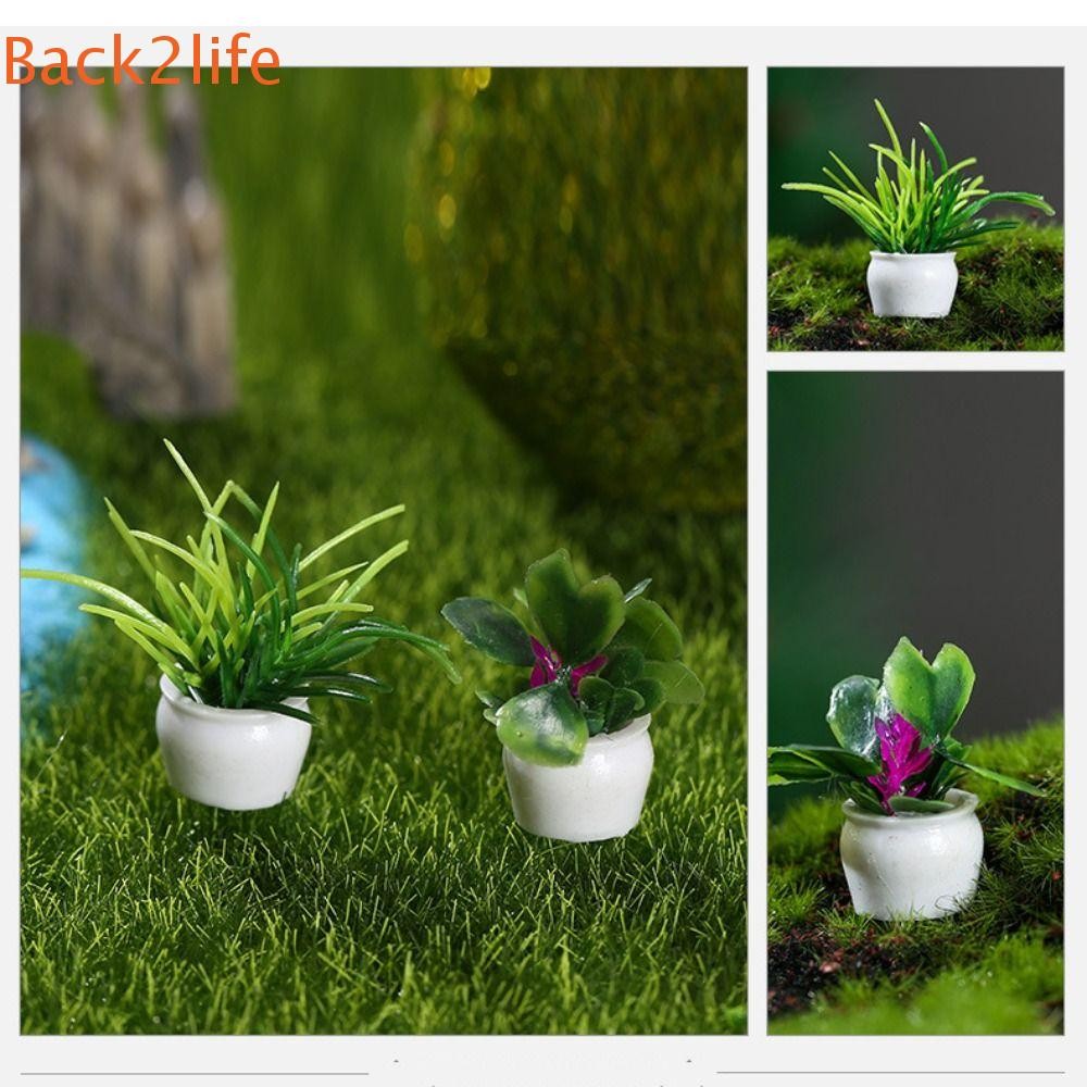 BACK2LIFE Mini Tree Potted, Simulation Plants Mini Simulation Potted ...