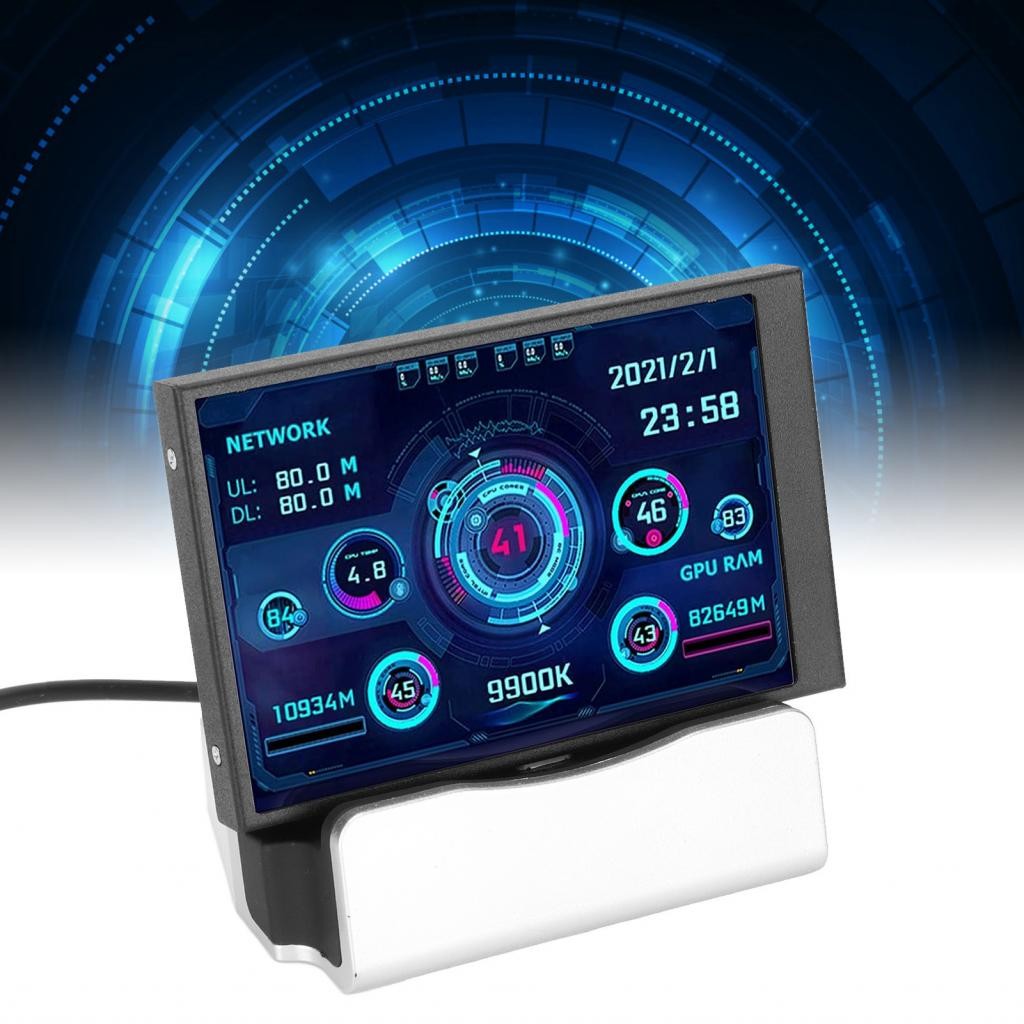Iuxishop 3.5 Inch IPS USB Mini Screen Temperature Display CPU RAM HDD ...