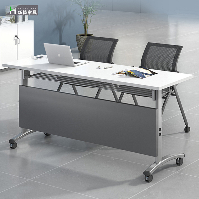 Folding Conference Table Movable Training Desk and Chair Combination ...