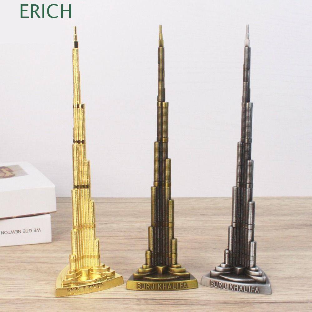 ERICH Burj Khalifa Tower Statue, Kawaii Mini Alloy Burj Khalifa Tower ...