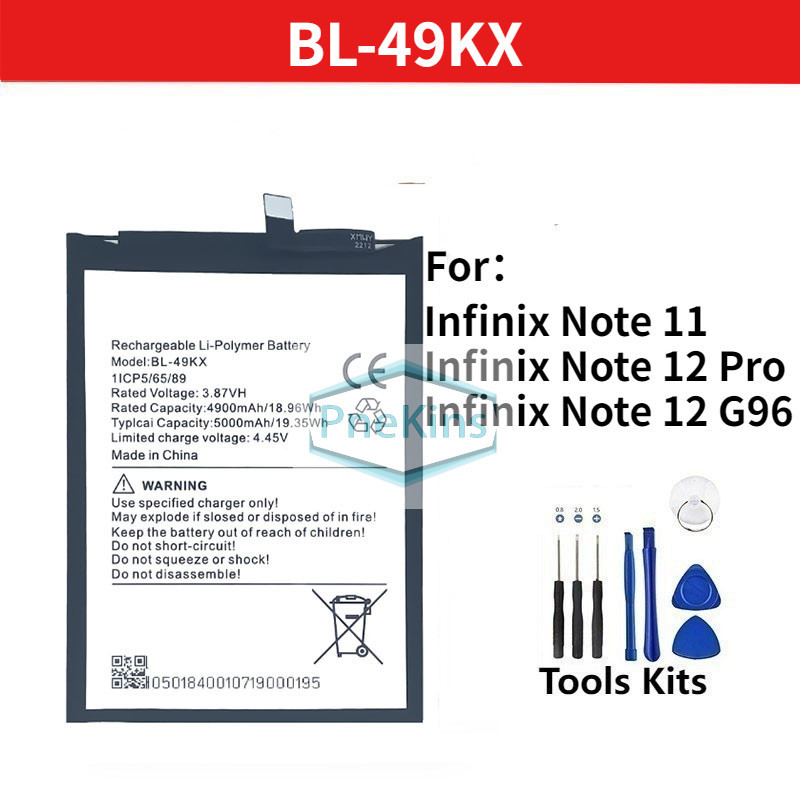 Infinix BL-49KX/BL49KX Note 11 Note 12 Pro Note 12 BL-49KX Battery ...