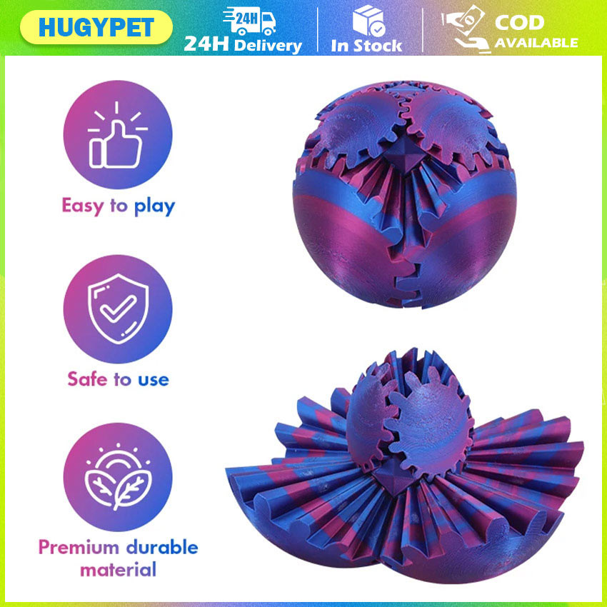 Gear Ball 3D Printed Gear Ball Spin Ball Cube Fidget Toy for Stress ...