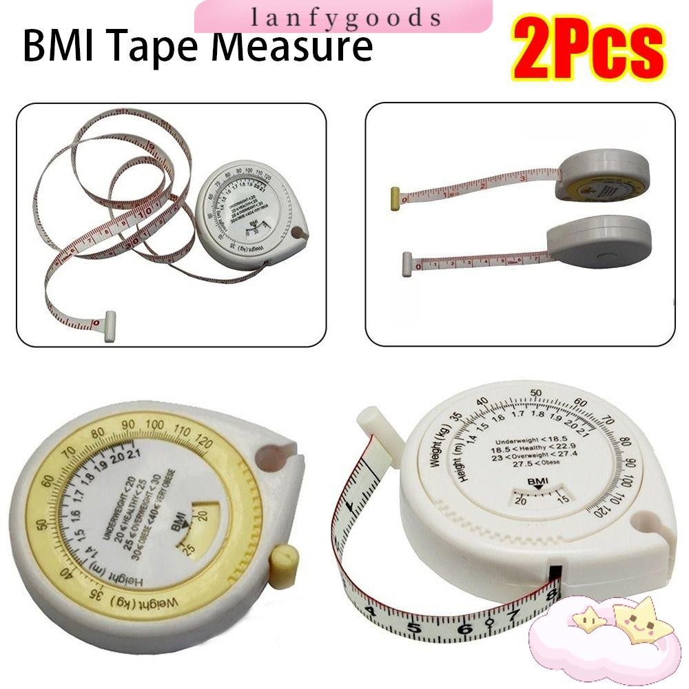 LANFY 2Pcs Telescopic Tape Measure, Teardrop-shaped Body Mass Index ...