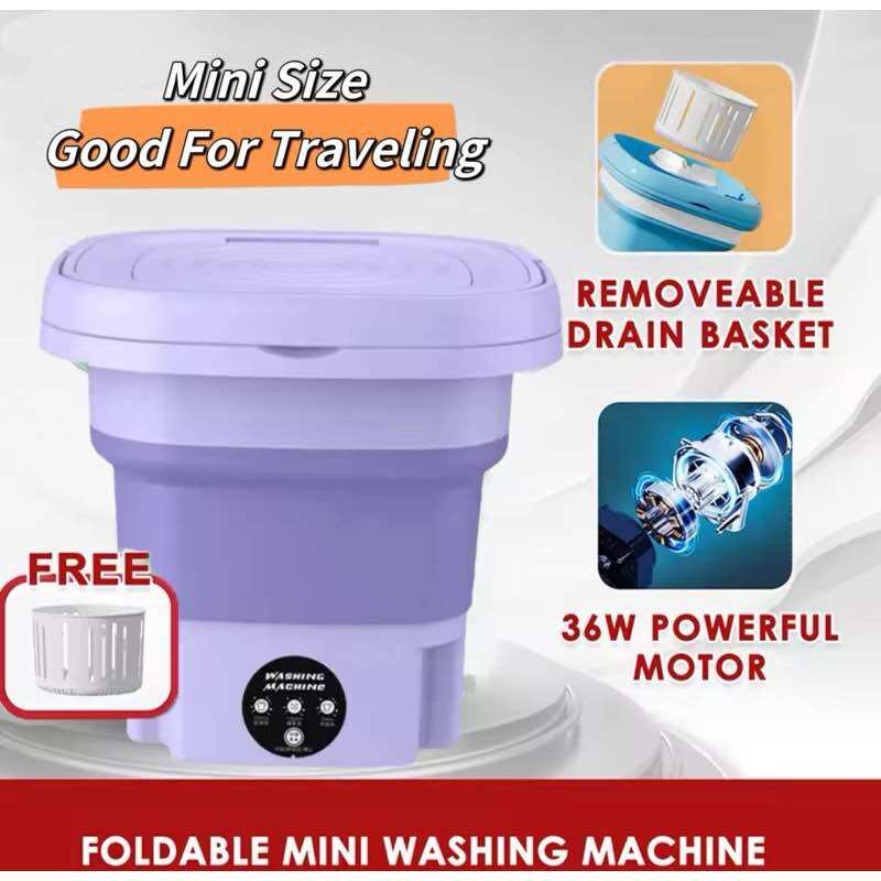 Portable Mini Washing Machine With Dryer Portable Foldable Small ...