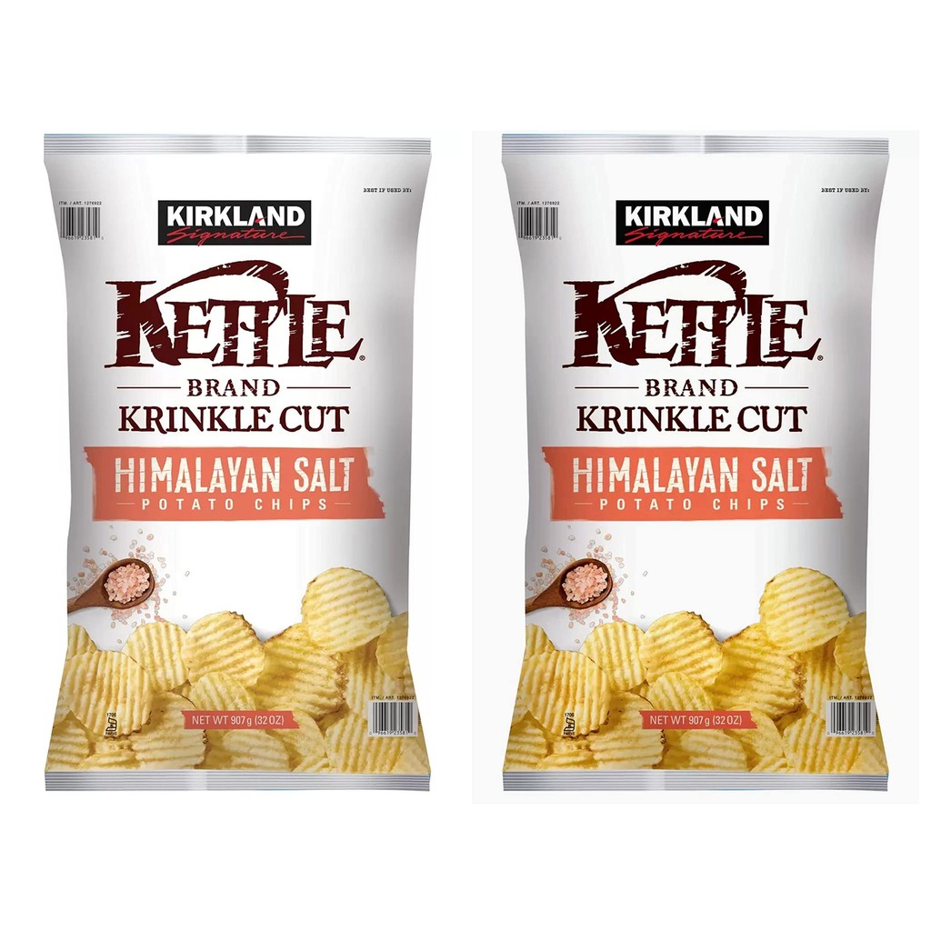 Kirkland Signature Kettle Pink Salt Potato Chips 907g x 2 bags Costco ...