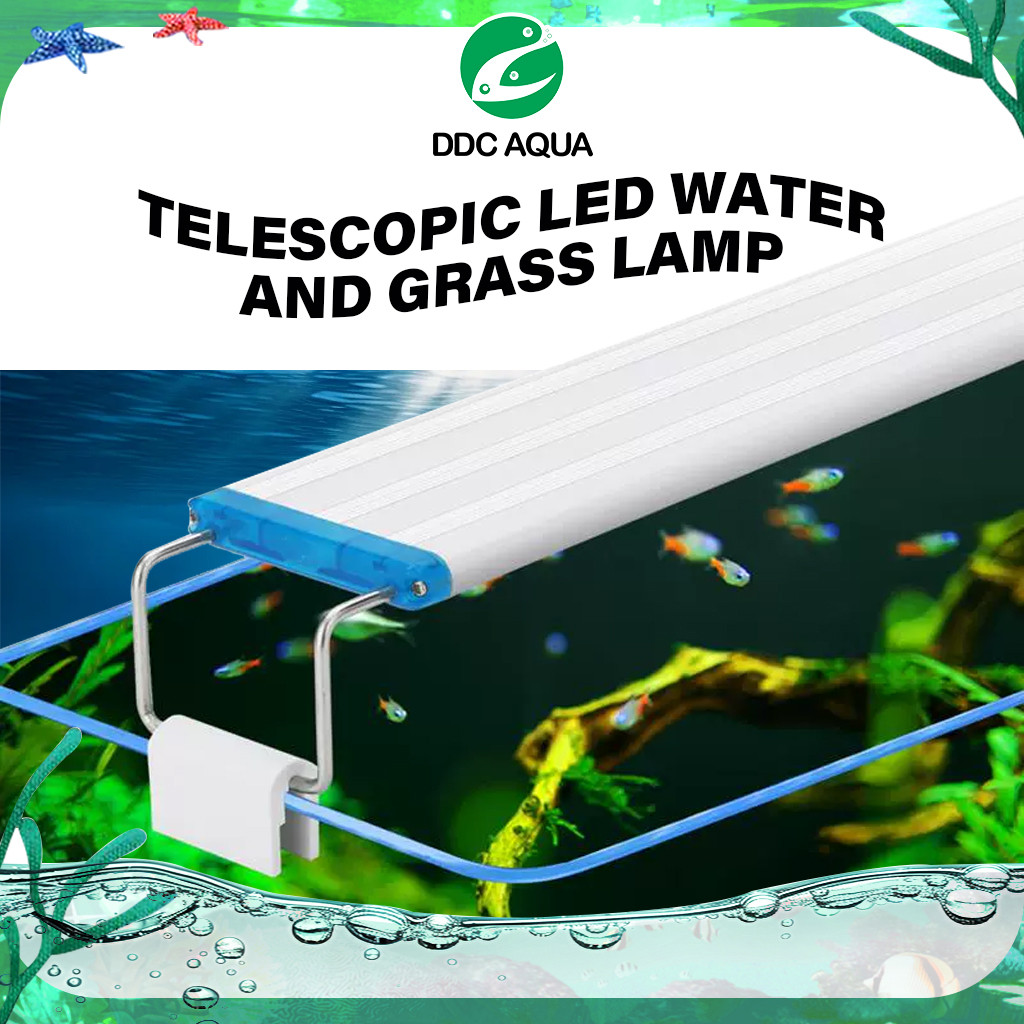 LED Light Water Grass Lamp Aquarium Accessories Four Rows Clip ...