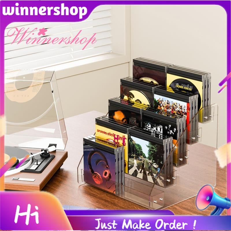 CD Holder 5 Tier, Clear CD Organizers, CD Display Rack Holds Up to 30 ...