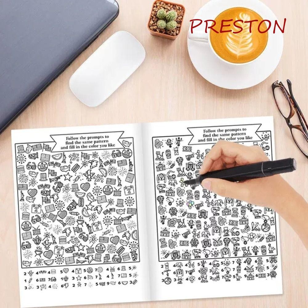 PRESTON Look And Color Find Book, Professional Color Filling Find ...
