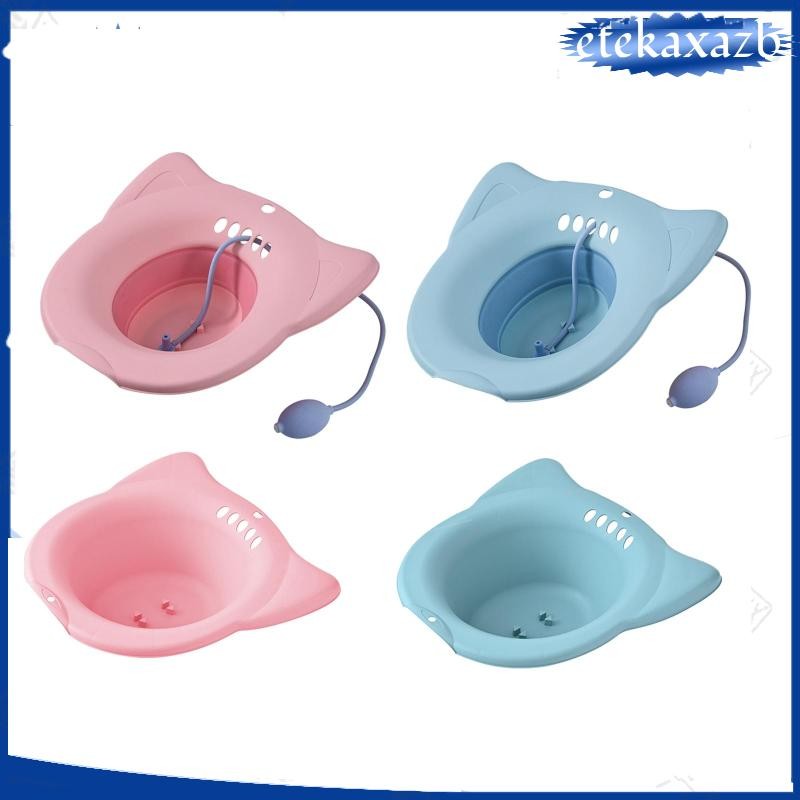 [etekaxazb] Sitz Bath Toilet Seat Commode Chair Hip Basin Bidet Toilet ...