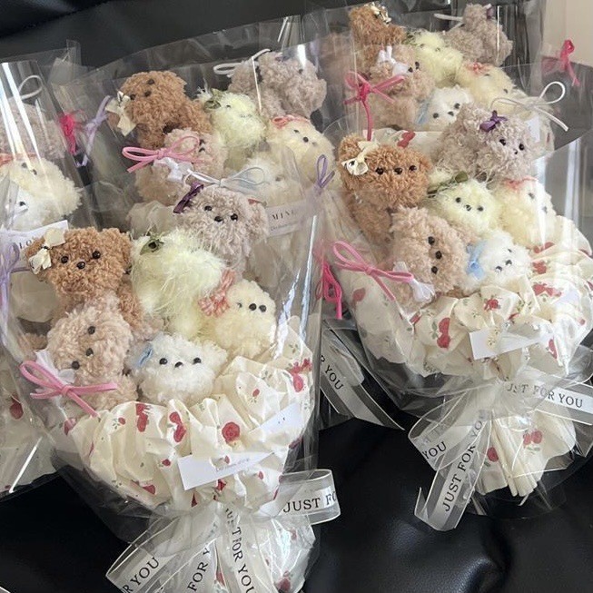 Cute and creative DIY material pack, puppy bouquet, boyfriend and ...