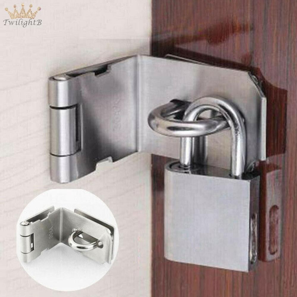 Strong Stainless Steel Lock Hasp Padlock Clasp Heavy Duty Shed Security ...