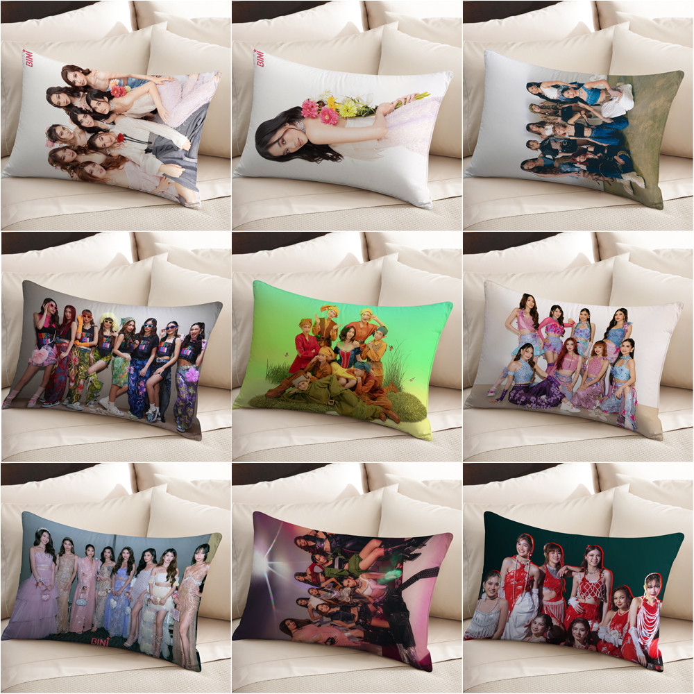 BINI Rectangular Pillowcase Single Side Printed Polyester Pillowcase ...