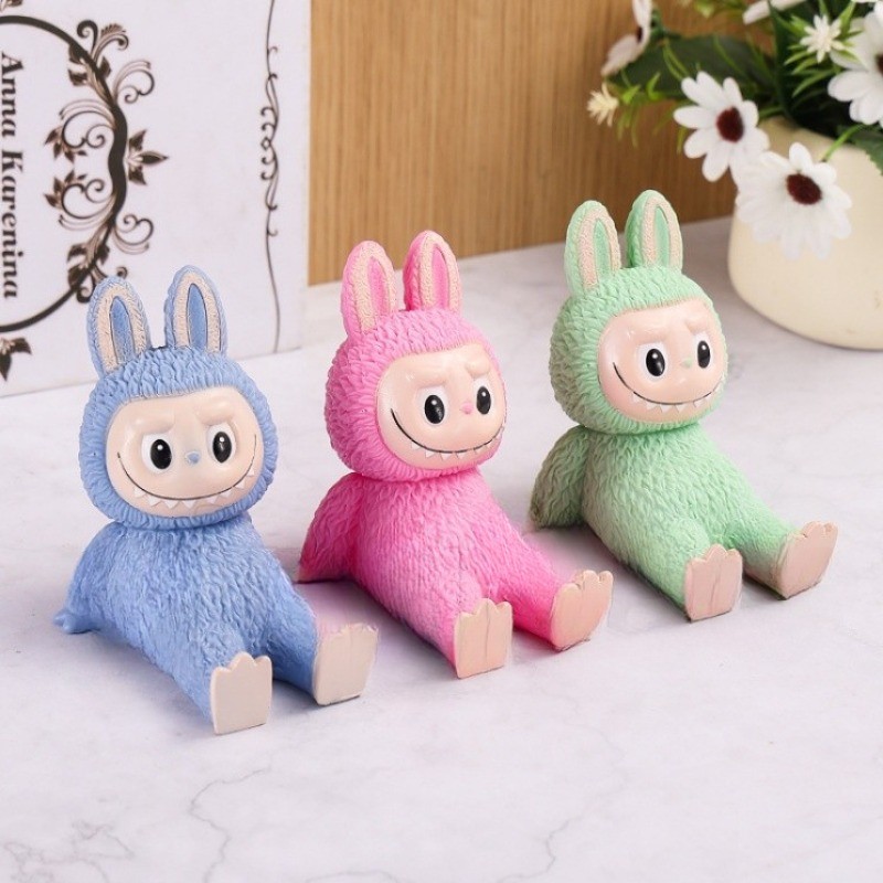 Cute Labubu Lazy Phone Stand Fashionable Creative Desktop Decoration ...