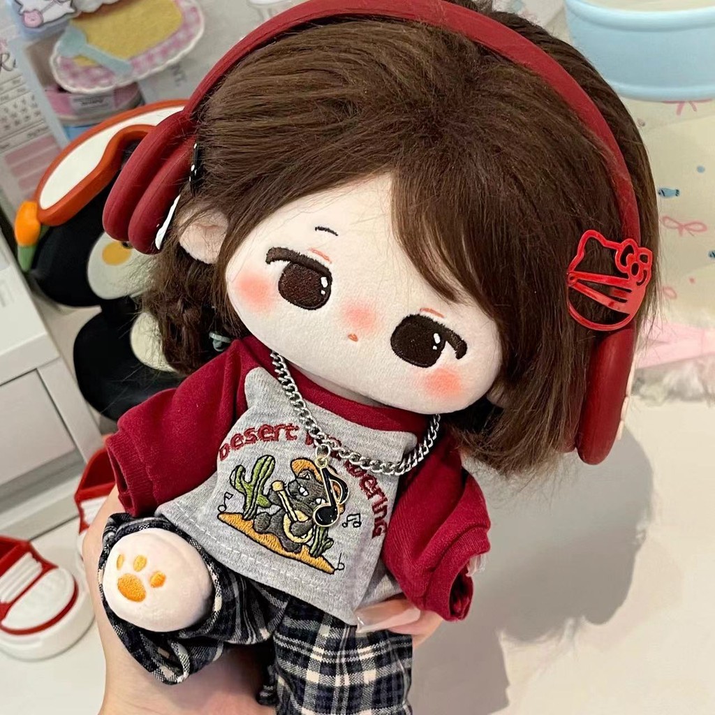 Cotton Doll Clothes 20cm Retro Style Cute Casual T-shirt Shorts Spring ...