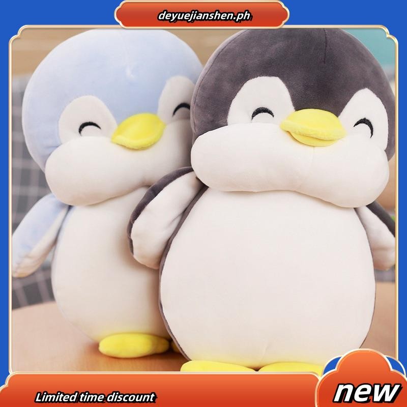 Miniso Penguin Plush Toy - Stuffed Toys Soft Penguin Black, Blue and ...