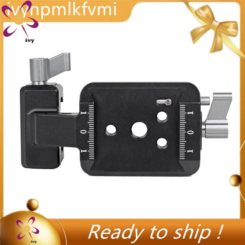 [Ivym] Rail Clamp Mounting Plate with Cold Shoe Vertical Shooting ...