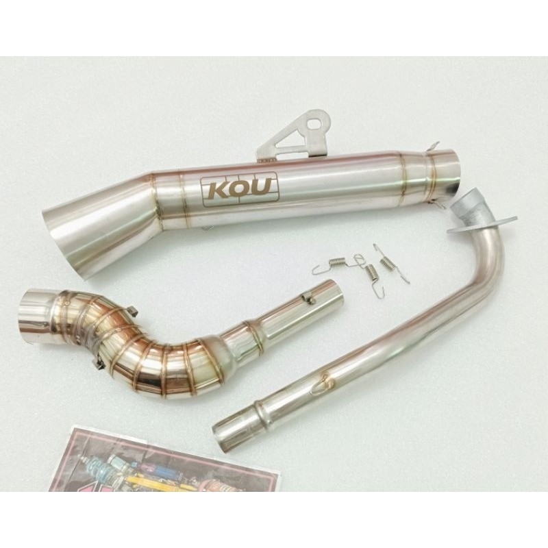 Open spec kou super open Exhaust pipe for wave 100 110 125 xrm rs125 ...