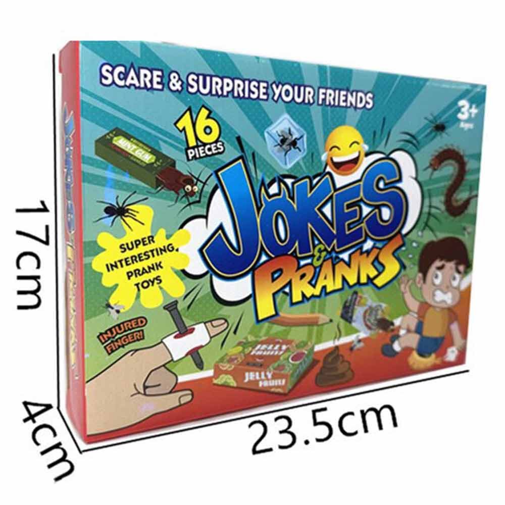 Practical Jokes Game Children Action Prank Kit Kids Tricks 16 Pieces ...
