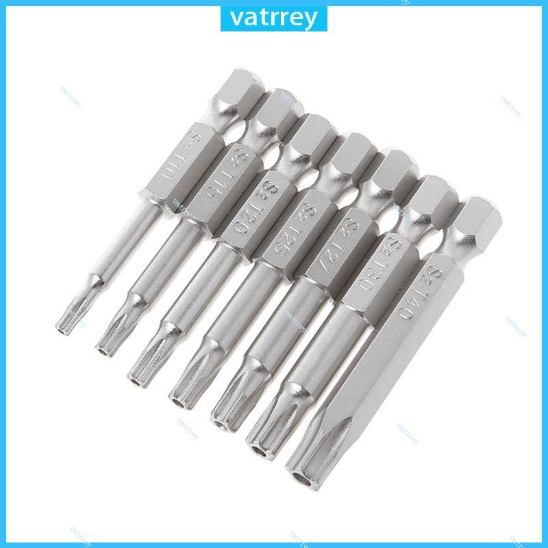 7Pcs Star Drill Bits Screwdriver Magnetic Shank Hand Tools Five-pointed ...