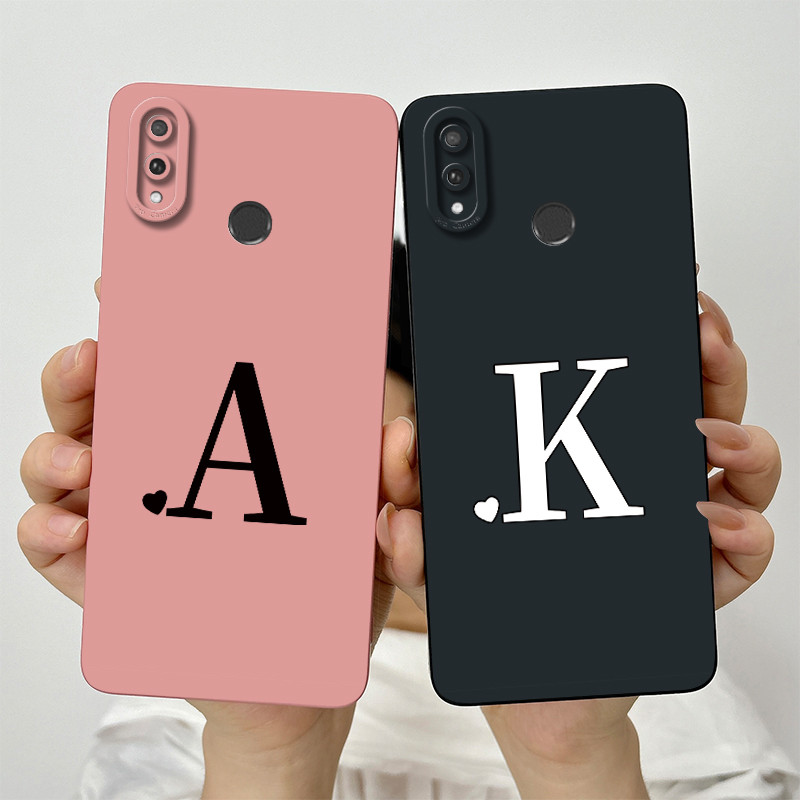 For Huawei Y7 (2019) DUB-LX1 / Y7 Prime 2019 DUB-LX3 Cute Initial ...