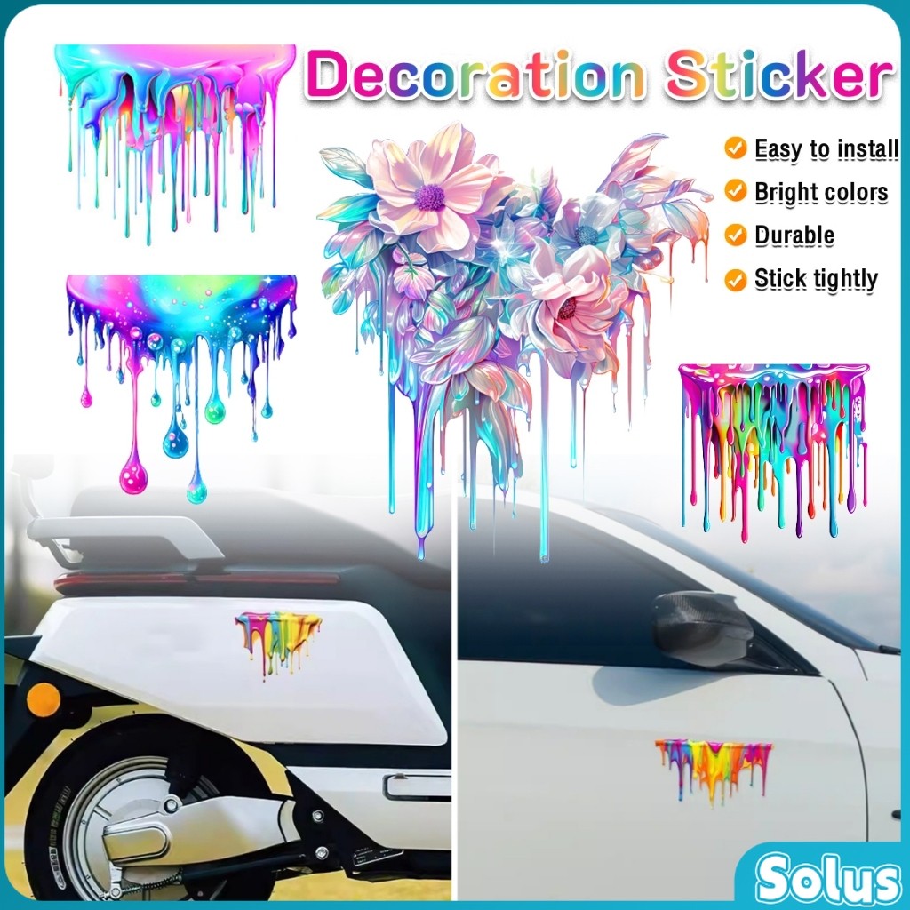 S.L. Car Personalized Color Fluid Paint Decoration Stickers Exterior ...