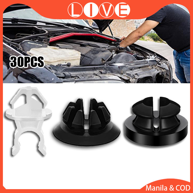 10sets Hood Rod Bracket,Hood Clip,Hood Lever Clip,Car Hood Rod Support ...