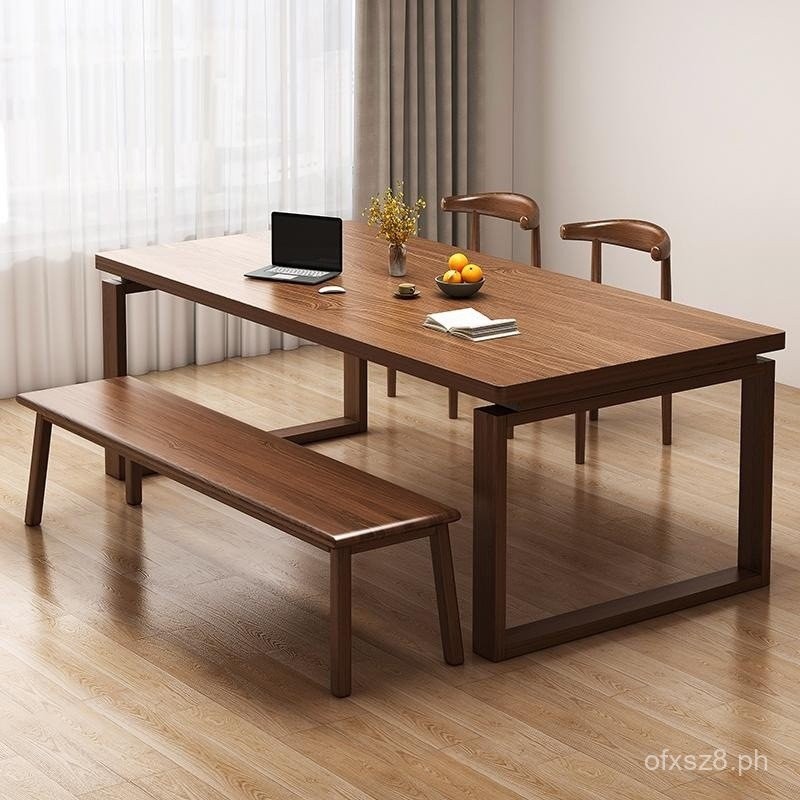 New Chinese Dining Table Household Eating Table Solid Wood Legs Small ...