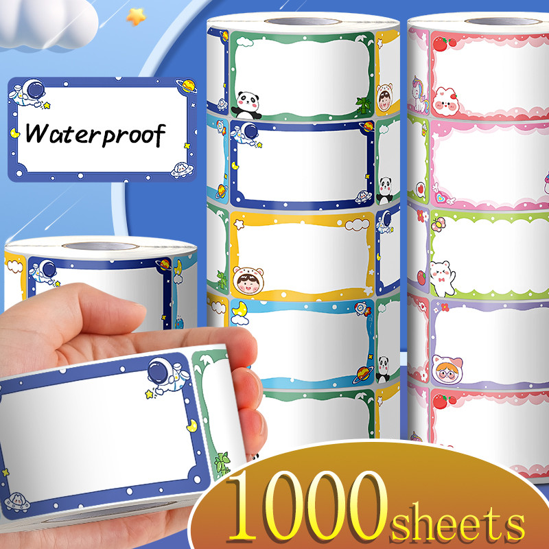 1000 pcs of self-adhesive label sealing packaging label Handwritten ...