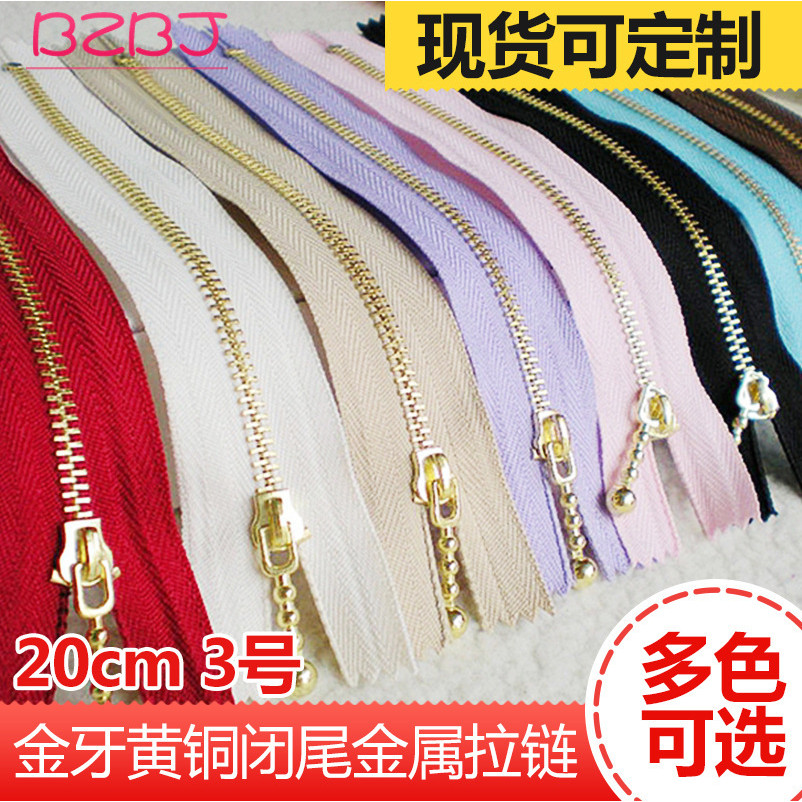 Yixi Wholesale 10-Color Metal Bag Zipper Ready Stock No. 3 Handmade ...