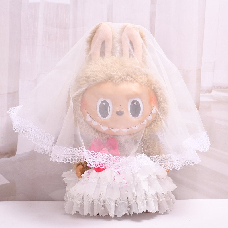 38cm Labubu doll Clothing 38cm Vinyl Labubu Cloth Instead of Clothes ...