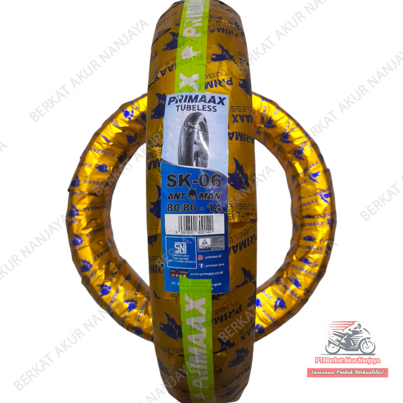 Primax motorbike tires sk06 80 80 14 Tubeless sk 06 Ant man Bonus ...