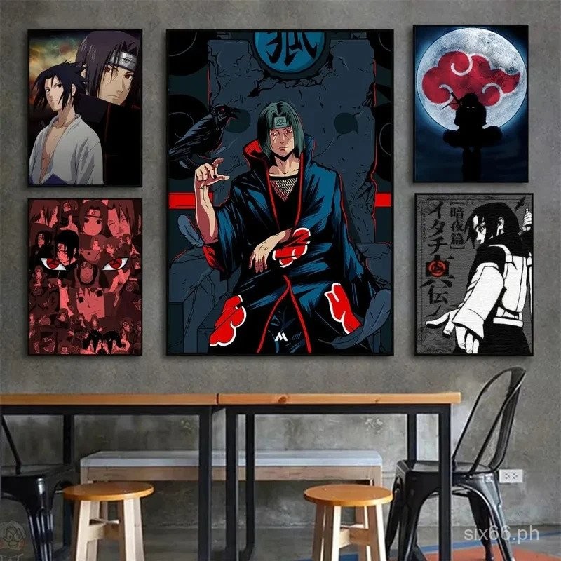 Naruto Uchiha Itachi Poster Stickers HD Painting Wall Murals Game Room ...