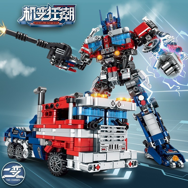 Transformers Building Blocks Autobot Model Optimus Prime Bumblebee ...