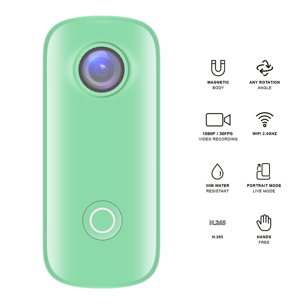 SJCAM C100 Mini Action Camera 1080P/30fps Digital Video Camera 30M ...