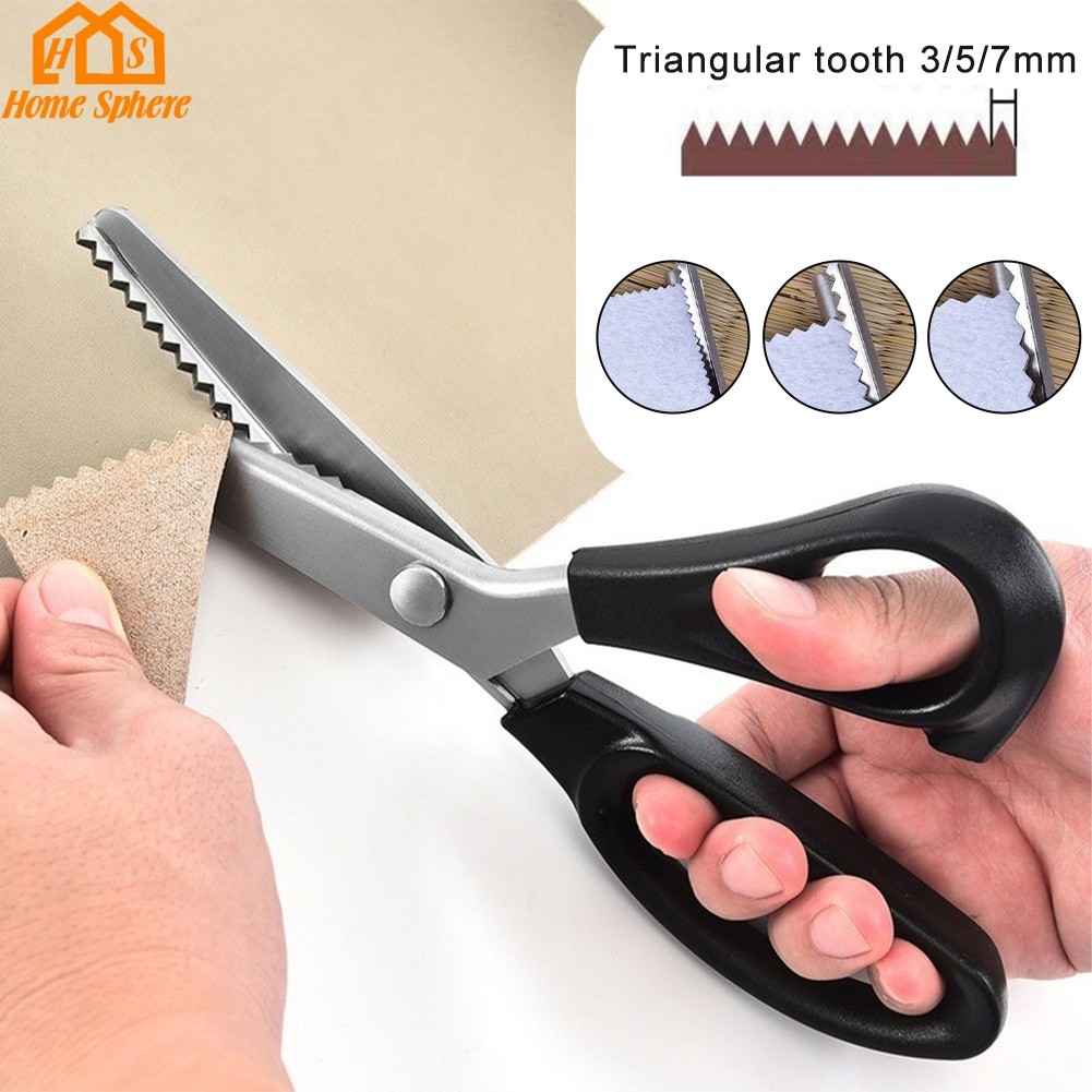 Stainless Steel Pinking Sewing Scissor Zigzags Sewing Scissors For ...